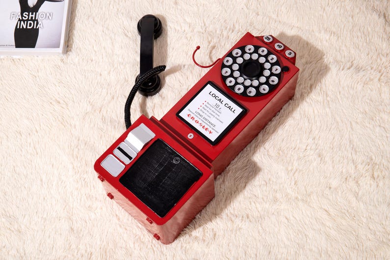 Vintage Wall-mounted Payphone | Retro Piggy Bank | Nostalgic Home Decor ...