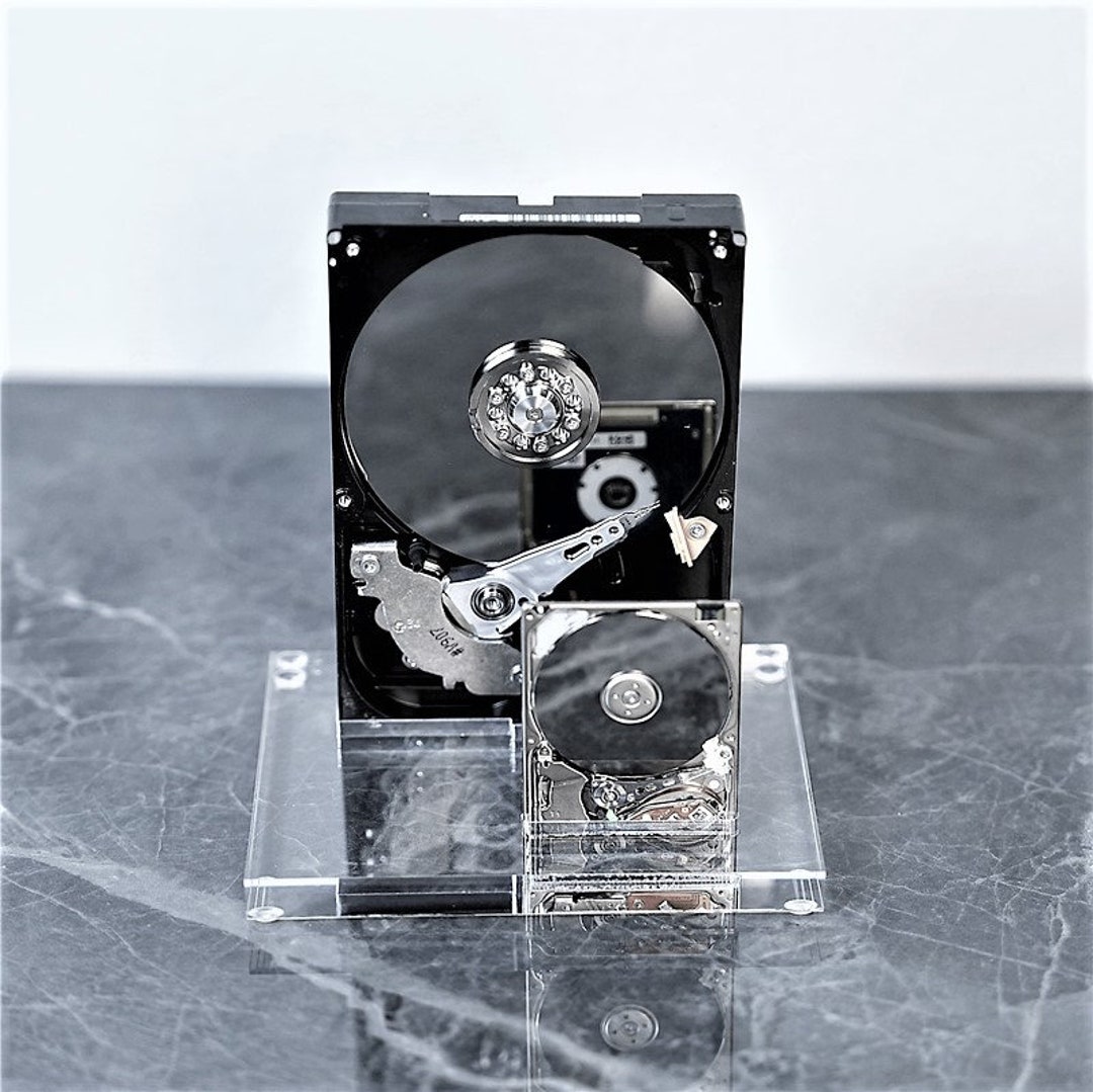 Metal Mechanical Hard Drive With Crystal Base: Exquisite Desktop ...
