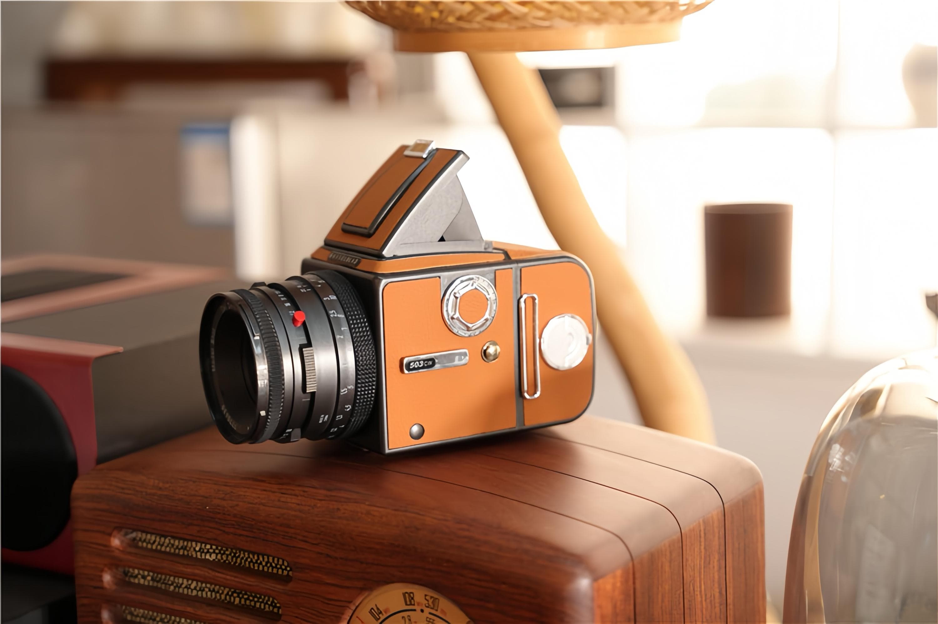 Hasselblad SLR Vintage Camera – Handcrafted Retro Decor | Collectible ...