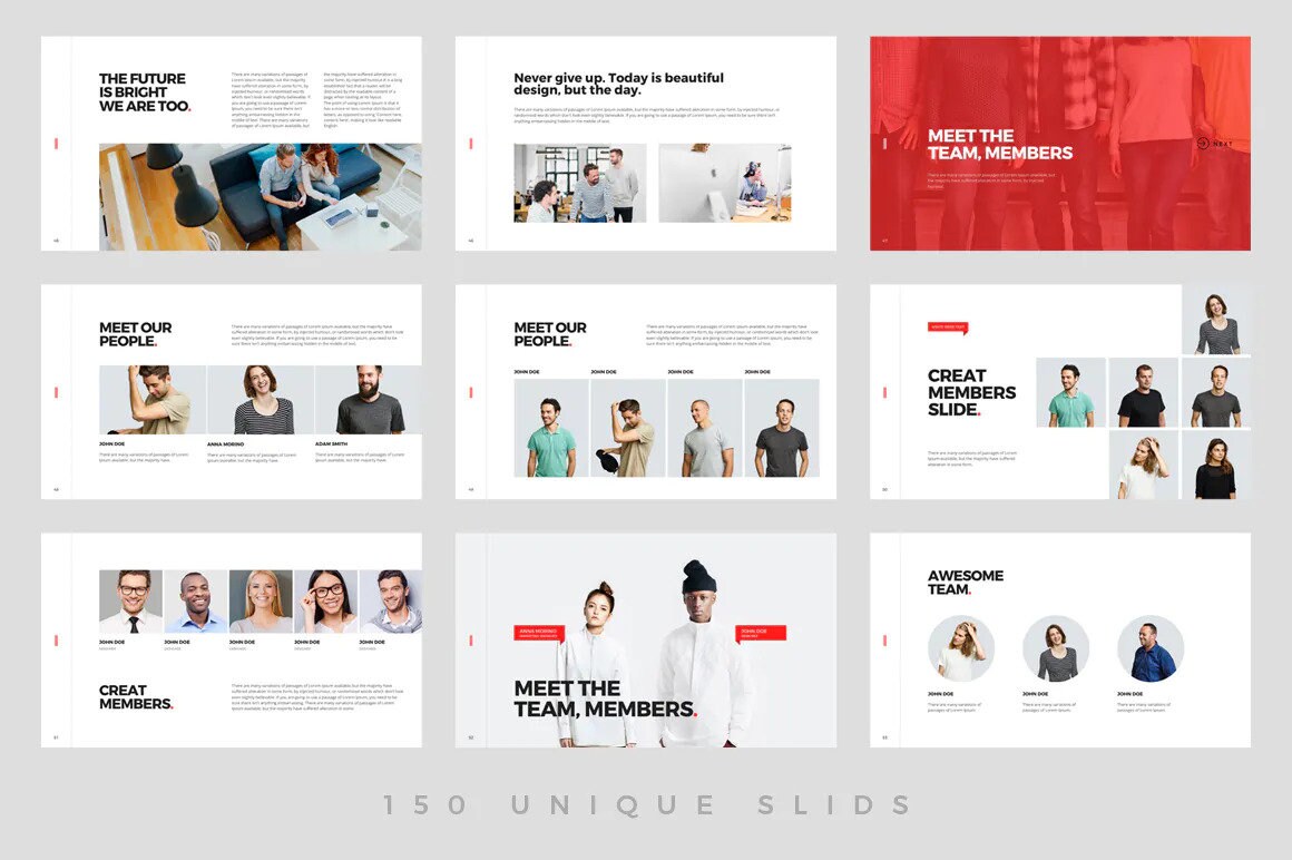 150 Unique Powerpoint Template - Etsy