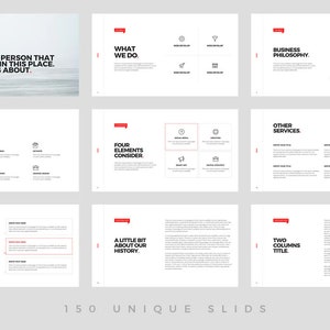150 Unique Powerpoint Template - Etsy