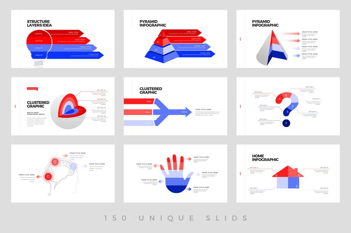 150 Unique Powerpoint Template - Etsy