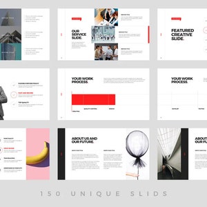 150 Unique Powerpoint Template - Etsy