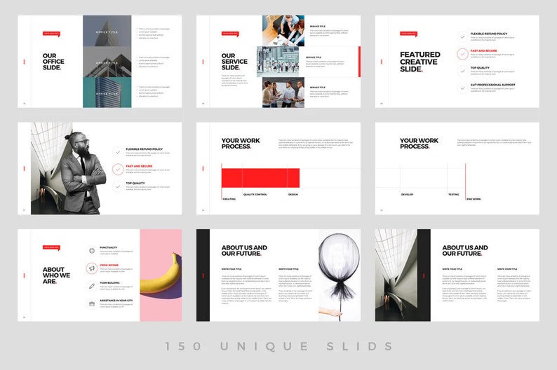 150 Unique Powerpoint Template - Etsy