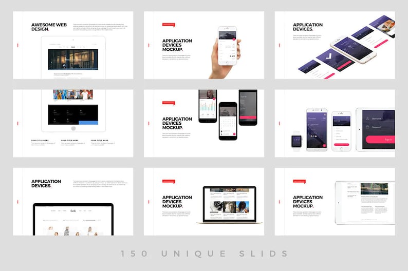 150 Unique Powerpoint Template - Etsy