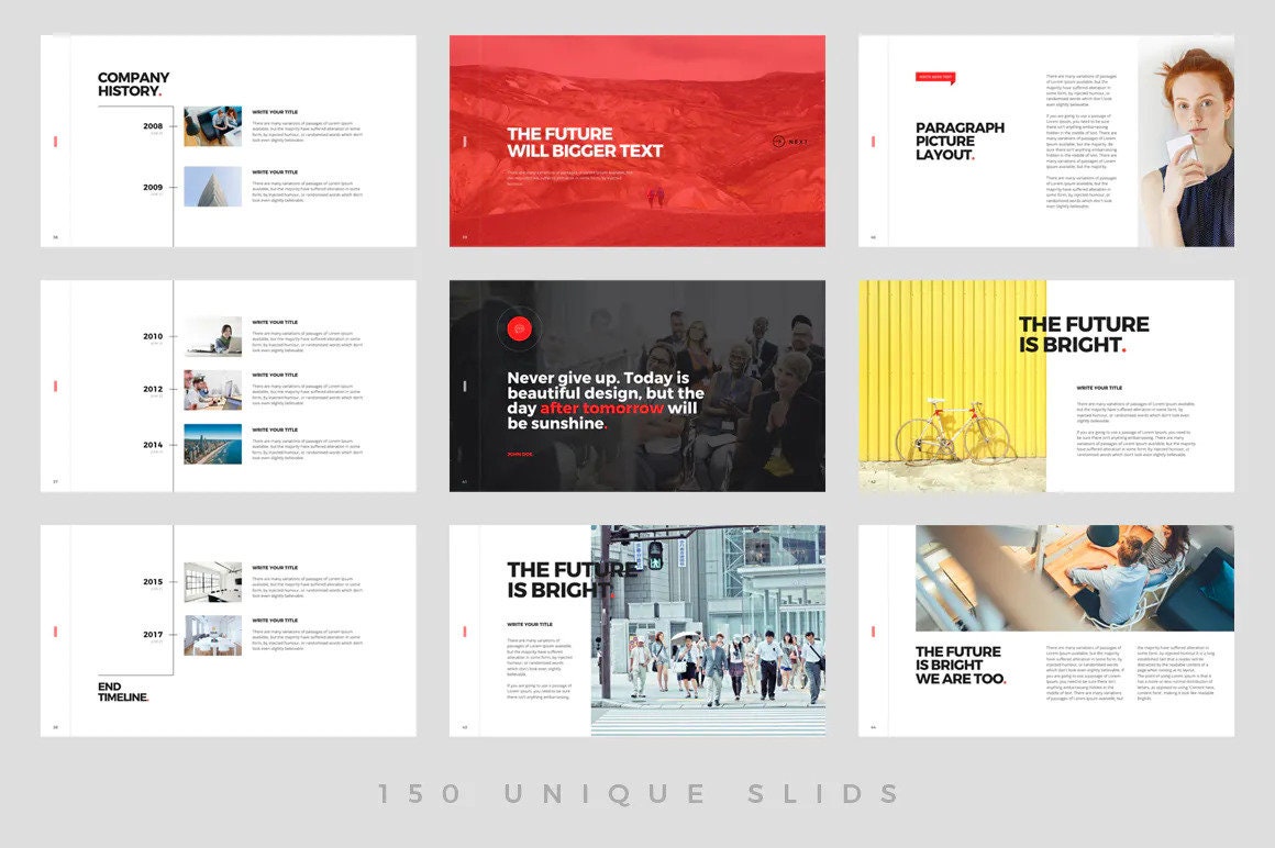 150 Unique Powerpoint Template - Etsy