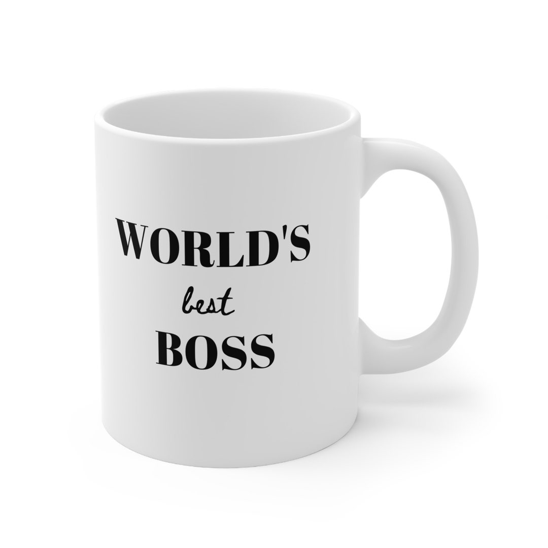 World's Best Boss Mug, Funny Boss Coffee Mug Beautiful Premium Quality ...