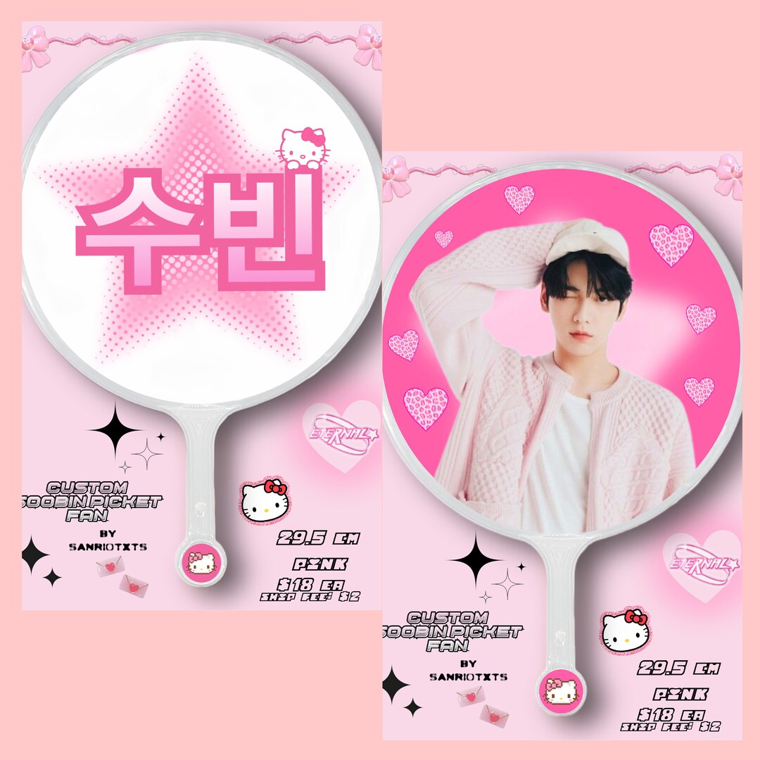 KPOP TXT CUSTOM Tomorrow X Together Soobin Hand Picket/fan - Etsy