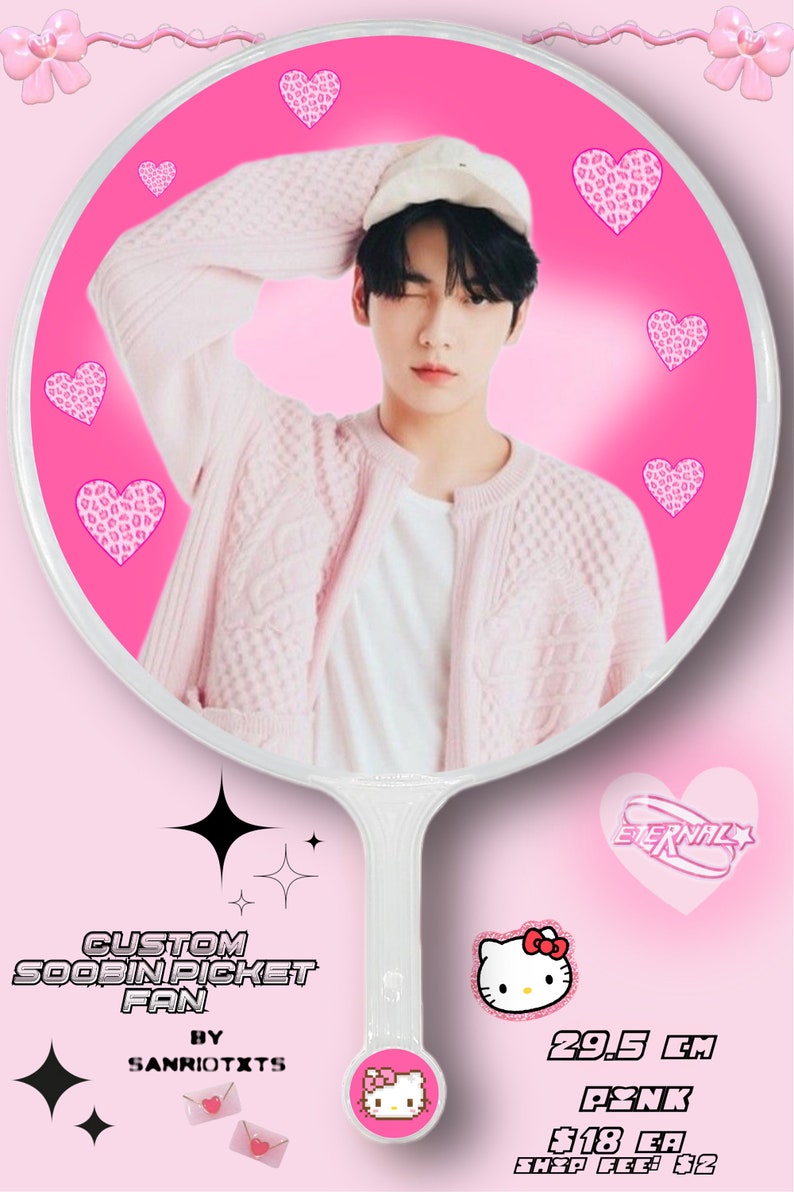 KPOP TXT CUSTOM Tomorrow X Together Soobin Hand Picket/fan - Etsy