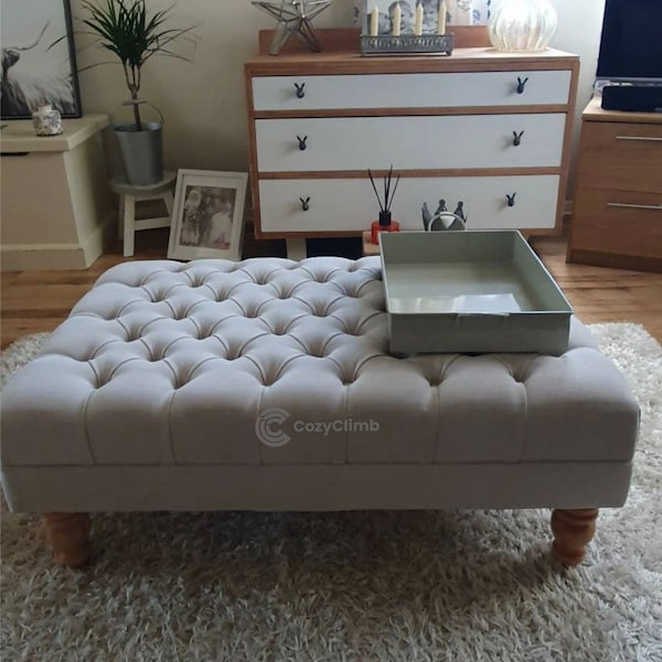 Footstool Table - Etsy UK