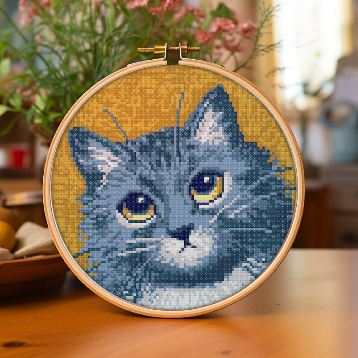 Louis Wain Cat 3 Cross Stitch Pattern Embroidery Fine Art Kitten ...