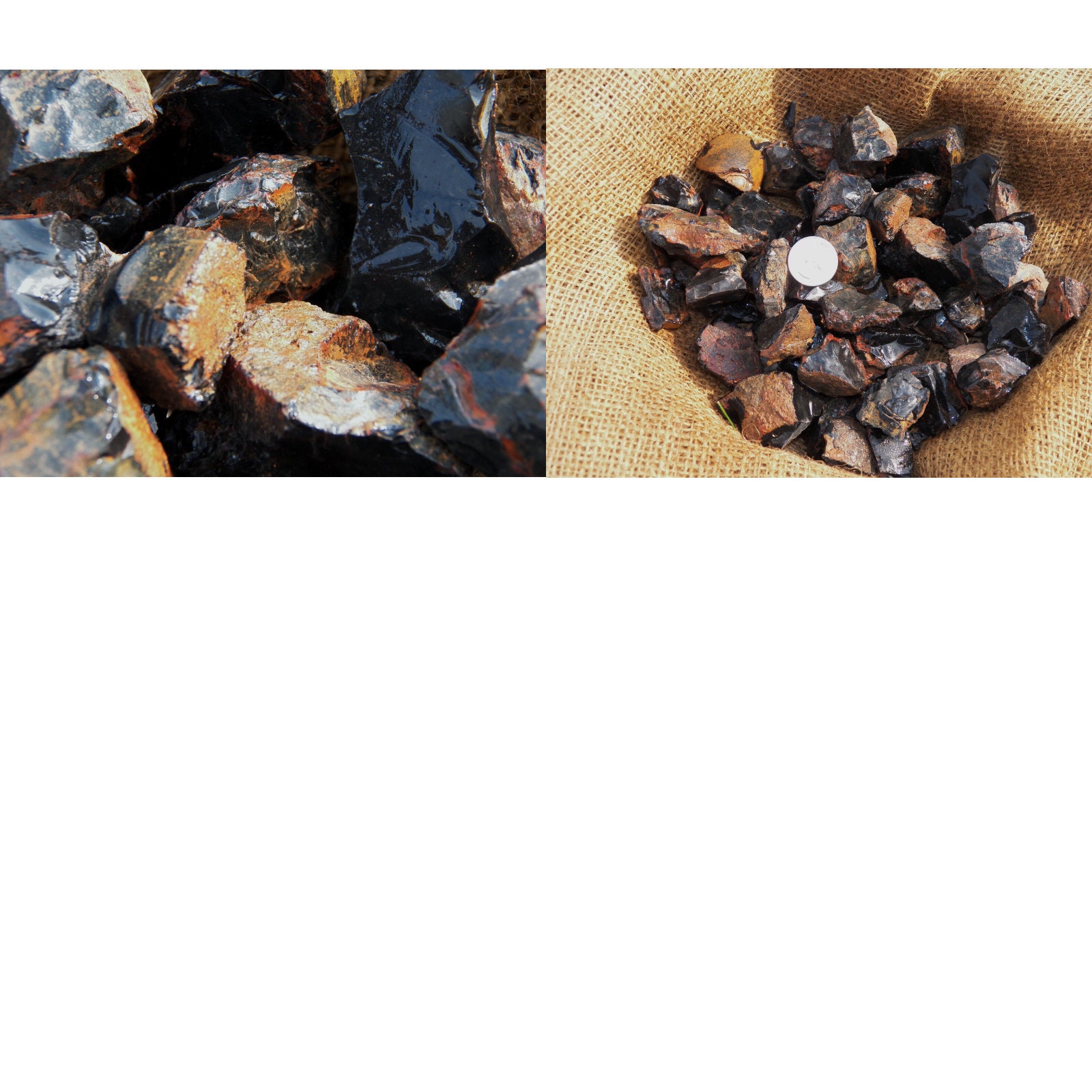 1000 Carat Lots of Black Onyx Rough Plus A Very Nice Free Faceted ...