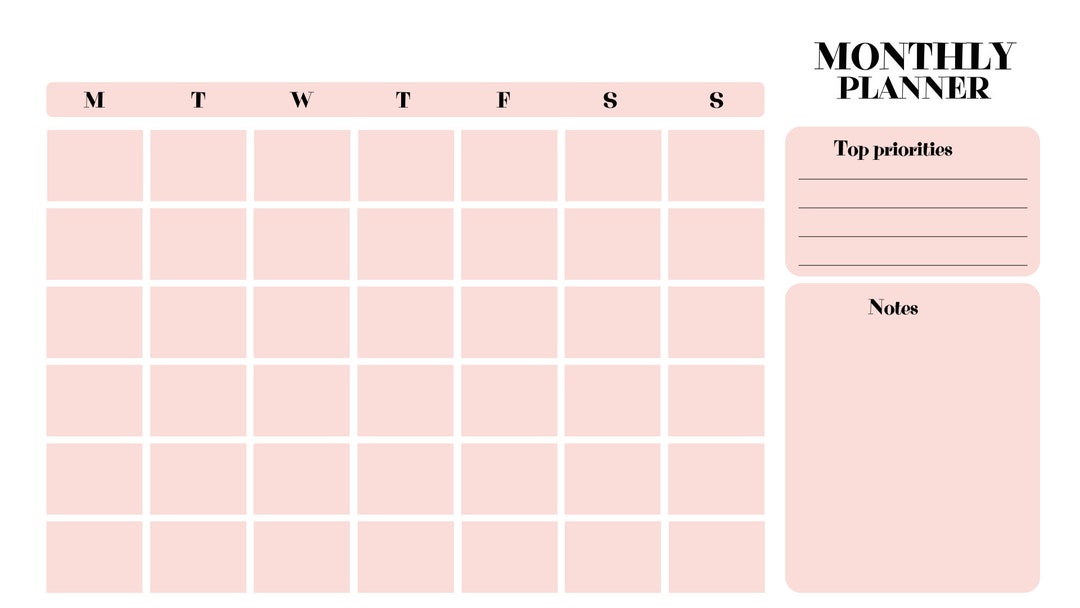 Printable Calendar and Planner - Etsy