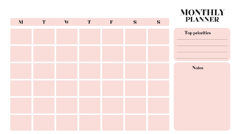 Printable Calendar and Planner - Etsy