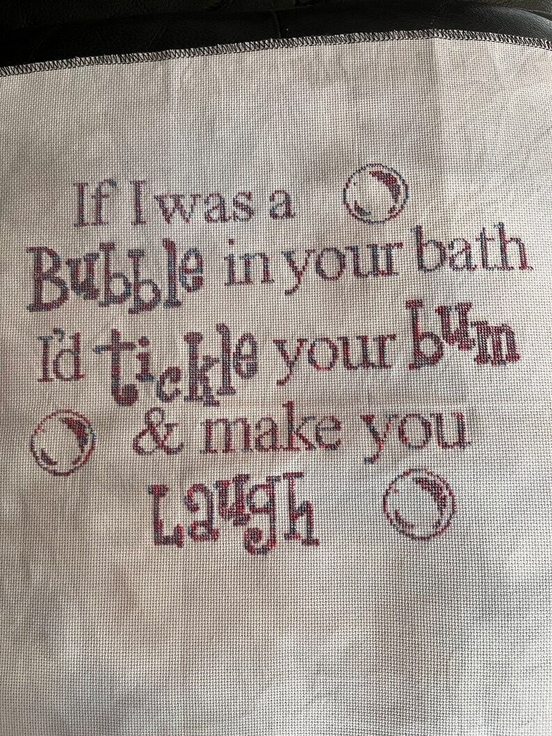 Bubble Bath - Cross Stitch Chart PDF - Pattern Keeper Compatible - Etsy