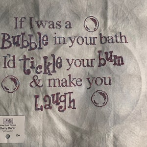 Bubble Bath - Cross Stitch Chart PDF - Pattern Keeper Compatible - Etsy