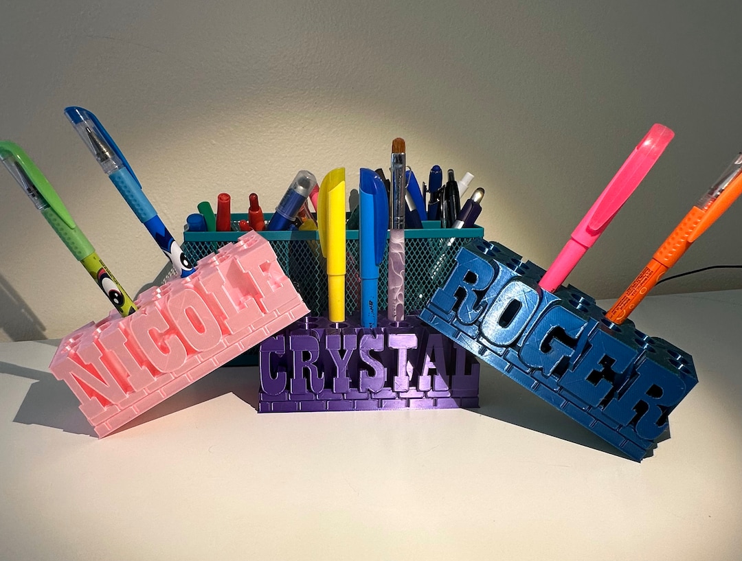 Pen Holder 3d Printed Personalized - Etsy
