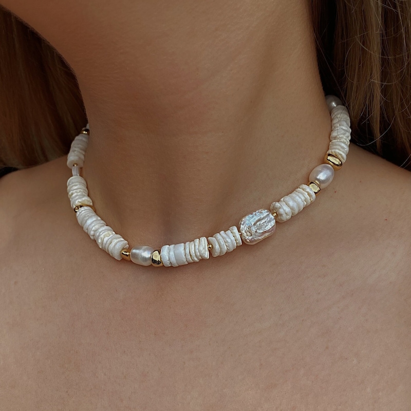 Sea Shell Necklace - Etsy