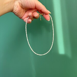 Tiny Pearl Choker, Mini Pearl Choker, Real Tiny Pear Necklace, Natural Pearl Necklace Woman, 2-3 ...