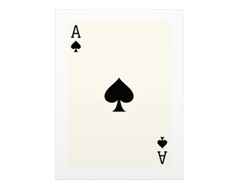 Ace Card Pink Digital Poster - Etsy