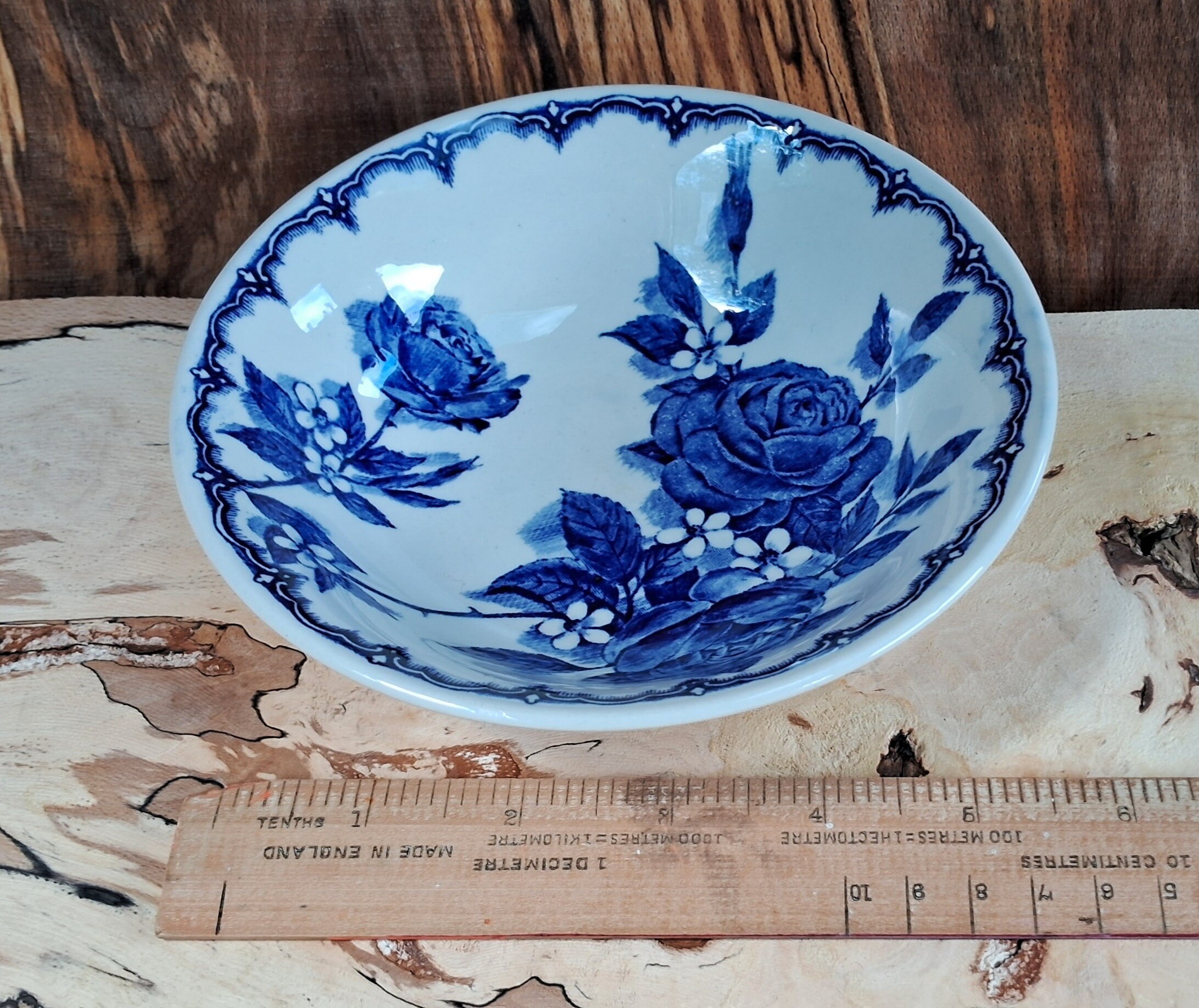 Victoria Broadhurst Ironstone Bowls, 1960s Broadhurst Blue and White ...