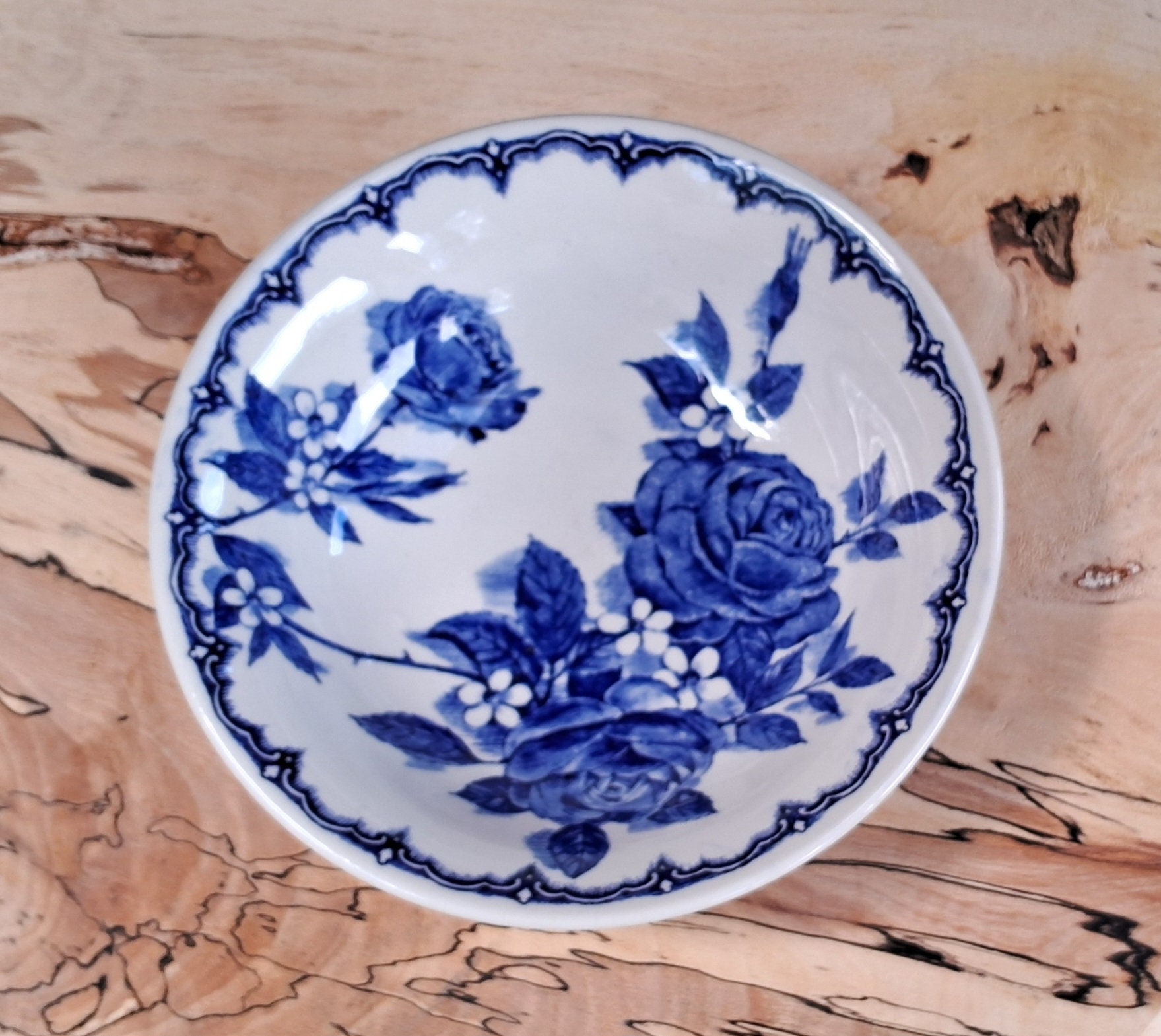 Victoria Broadhurst Ironstone Bowls, 1960s Broadhurst Blue and White ...