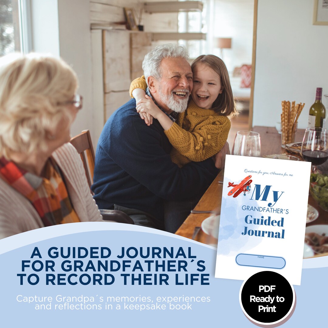 My Grandfather Guided Journal Personalized Journal Notebook Life Story ...