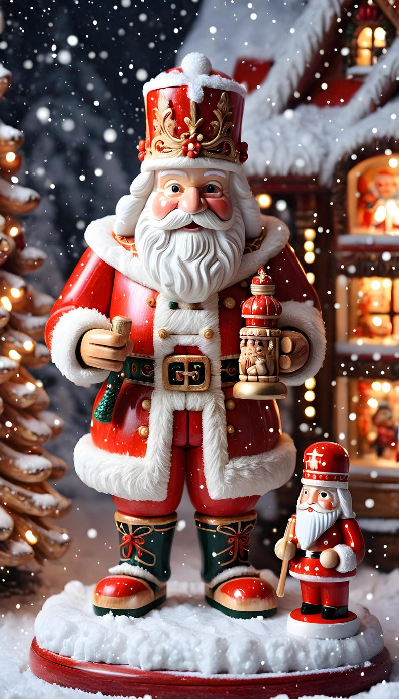 Christmas Wallpaper 4K | Santa Claus Phone Backgrounds | Festive ...