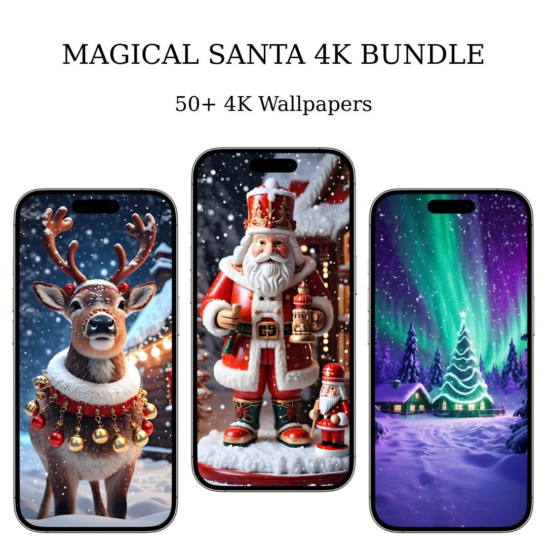 Santa Claus 4K Wallpaper | 50+ Festive Christmas Phone & Desktop ...