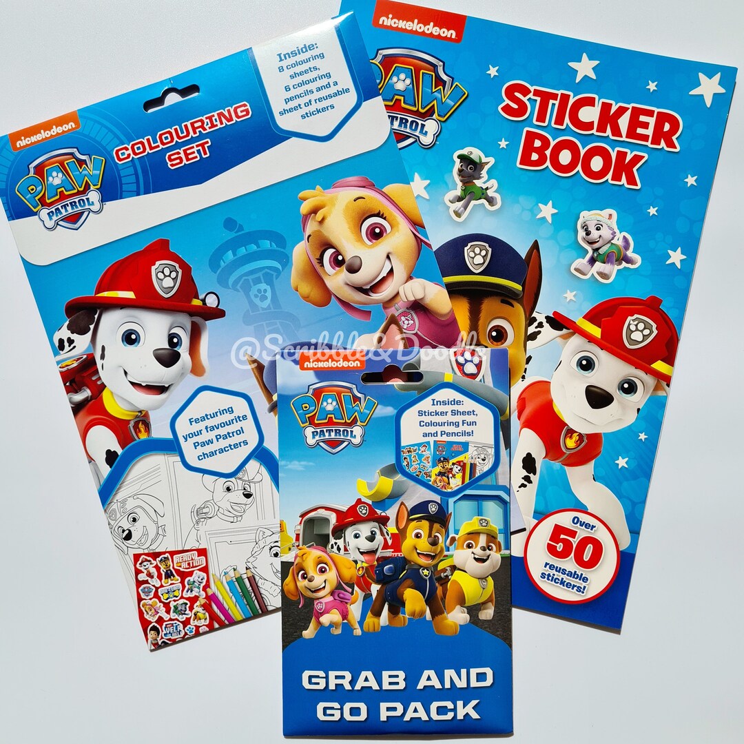 Paw Patrol 3 Piece Activity Bundle Paw Patrol Grab and Go Paw Patrol ...