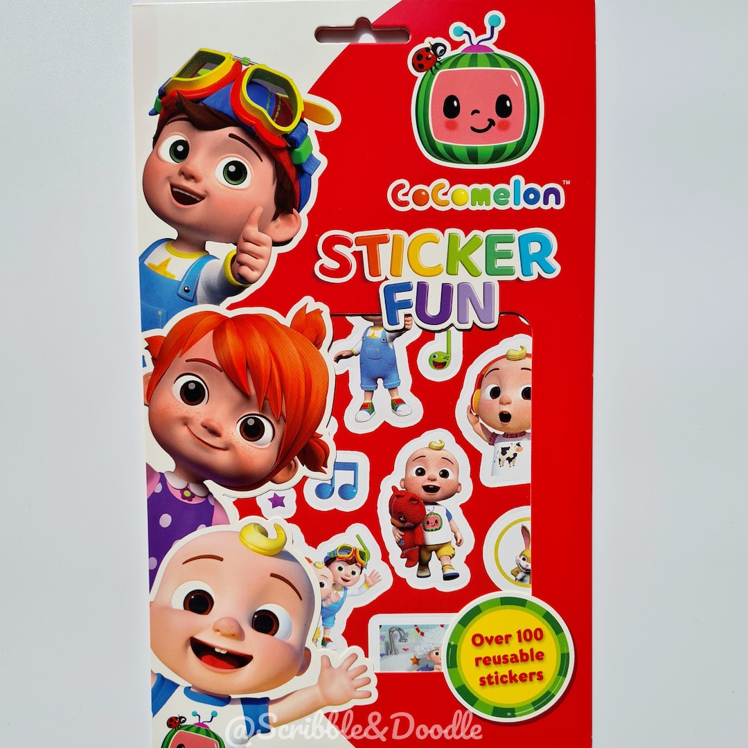 Cocomelon Sticker Fun Cocomelon Reusable Stickers Cocomelon Activity ...