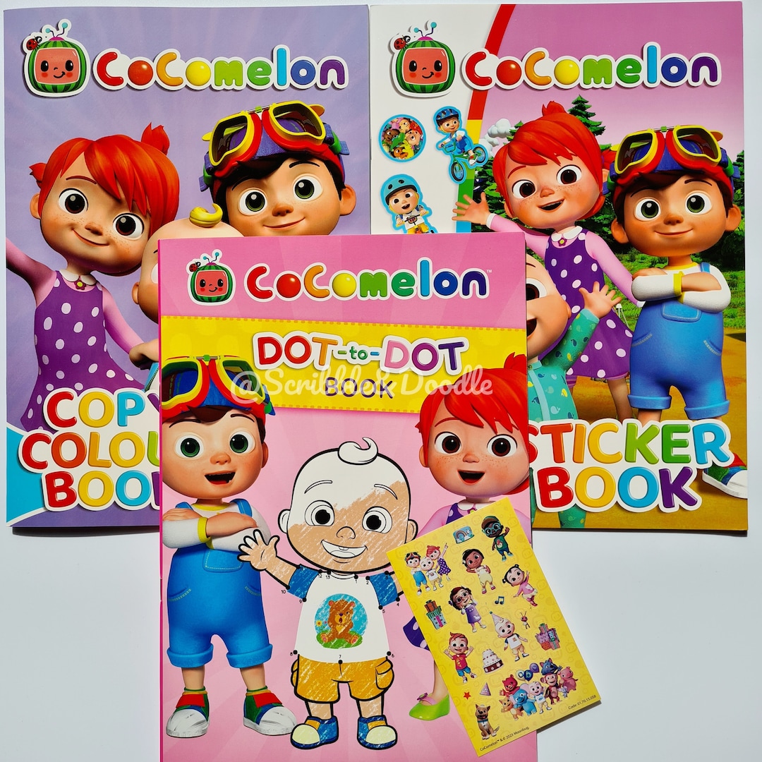 Cocomelon Activity Bundle Cocomelon Sticker Book Cocomelon Copy ...