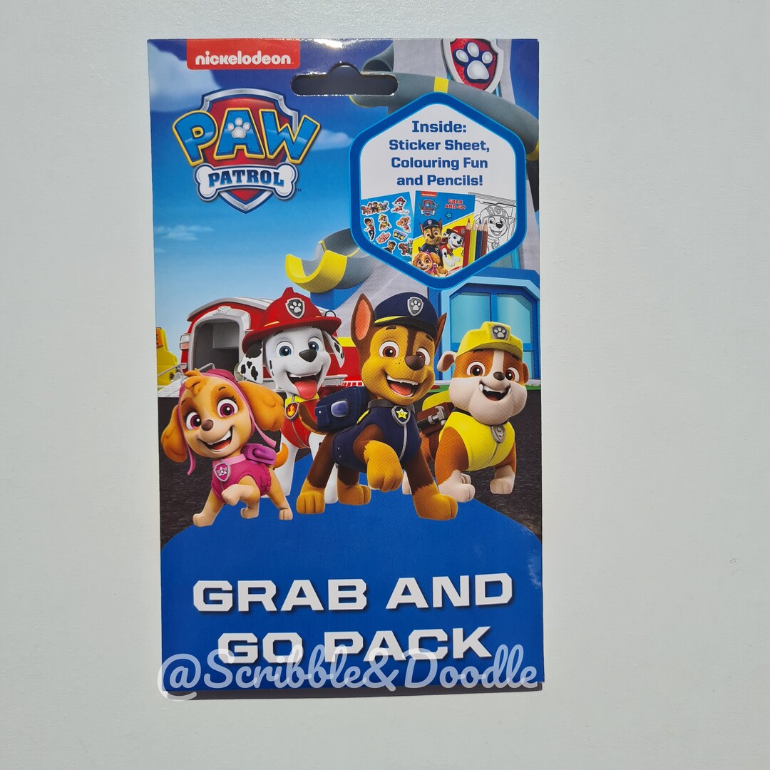 Paw Patrol Grab and Go Pack Paw Patrol Activity Set Paw - Etsy UK
