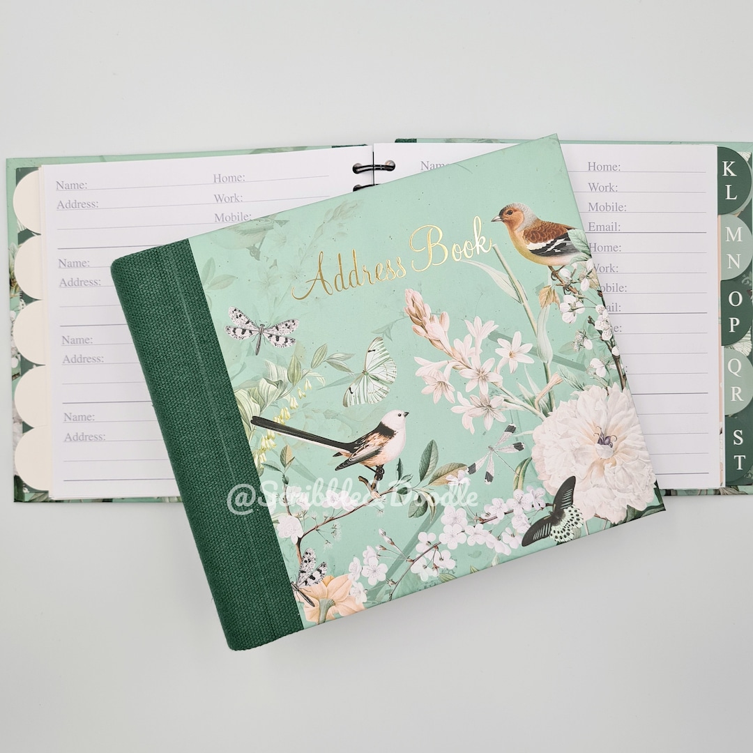 Pretty Address Book Apple Blossom Address Book Organiser - Etsy UK