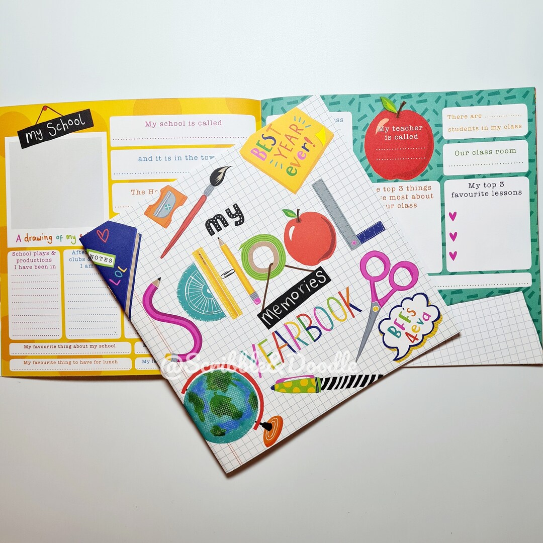 My School Yearbook School Memories Book School Leavers Book First Day ...