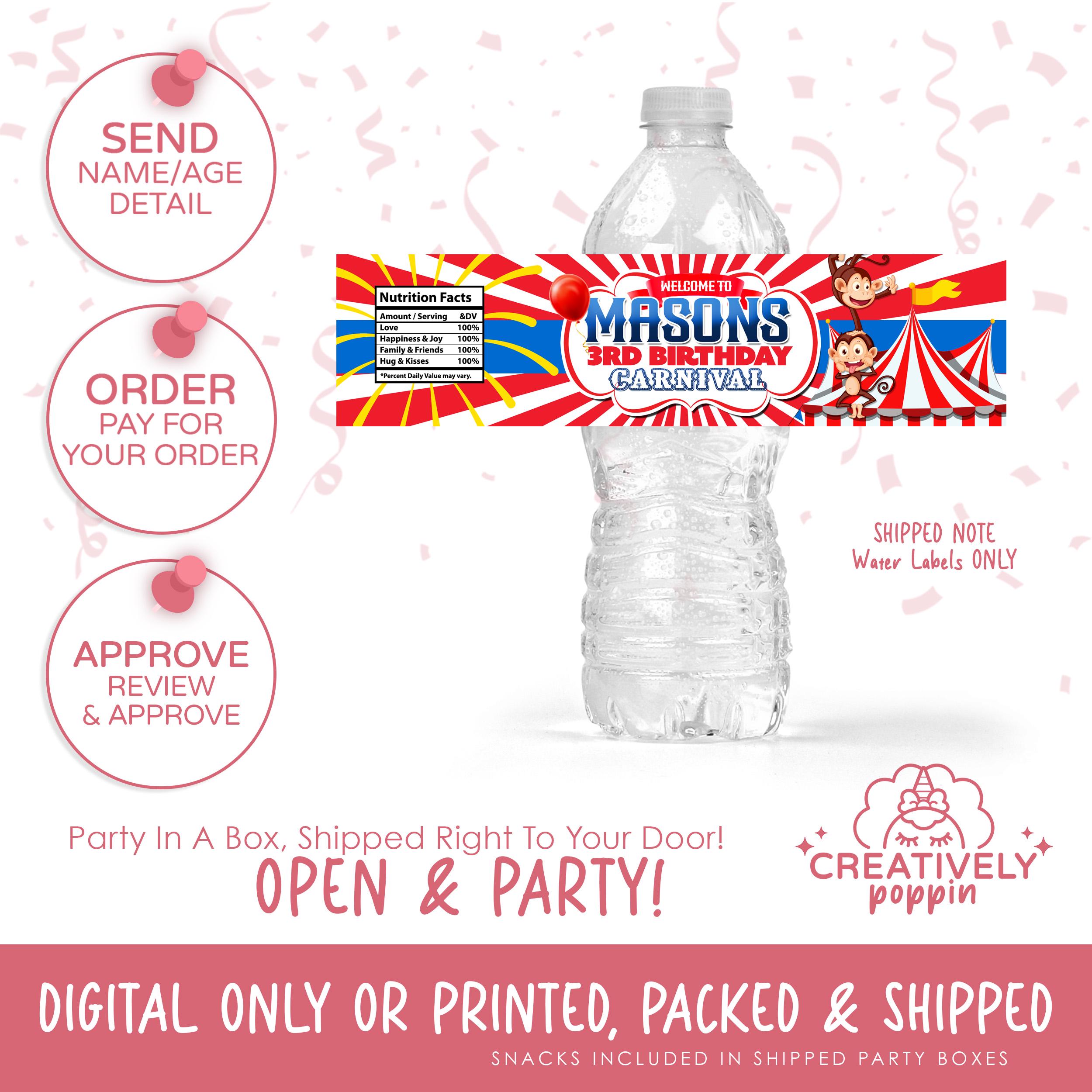 Circus Party Bundle | Carnival Party Bundle | Circus Party Favors ...