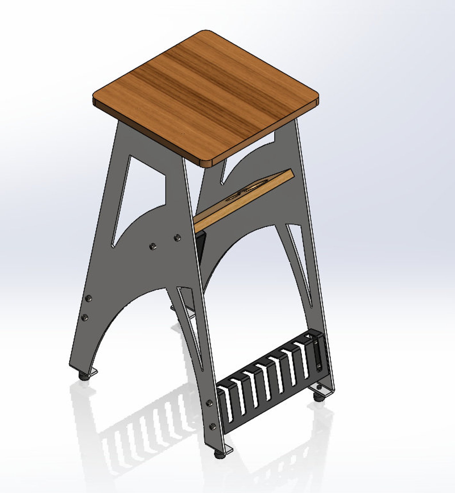Metal Bar Stool DXF File for CNC Laser or Plasma Cutting, Stool Dxf ...