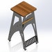 Metal Bar Stool DXF File for CNC Laser or Plasma Cutting, Stool Dxf ...