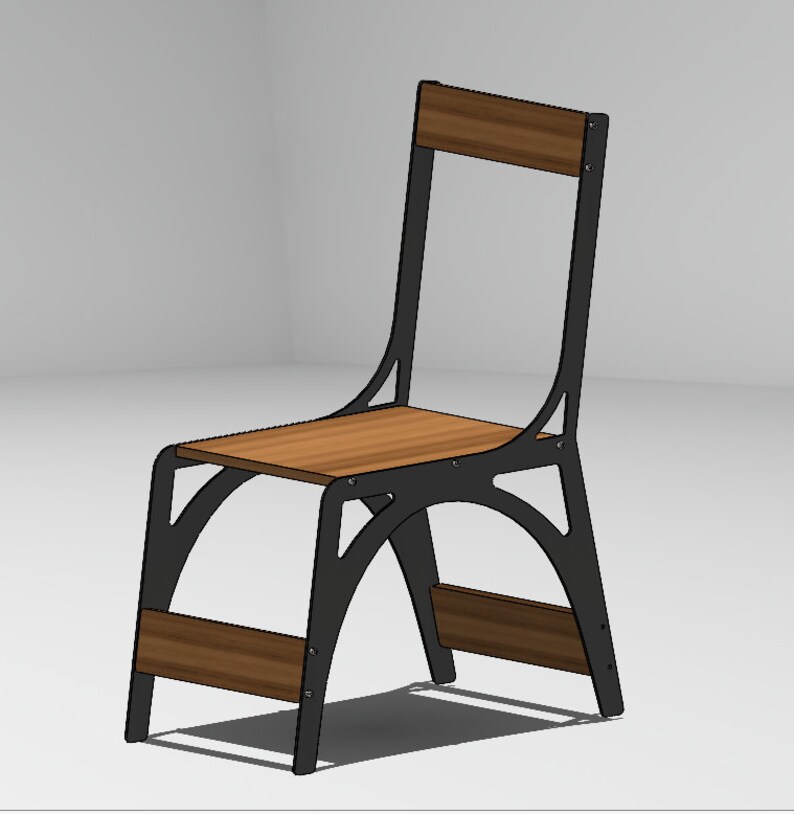 Metal Bar Stool DXF File for CNC Laser or Plasma Cutting, Stool Dxf ...