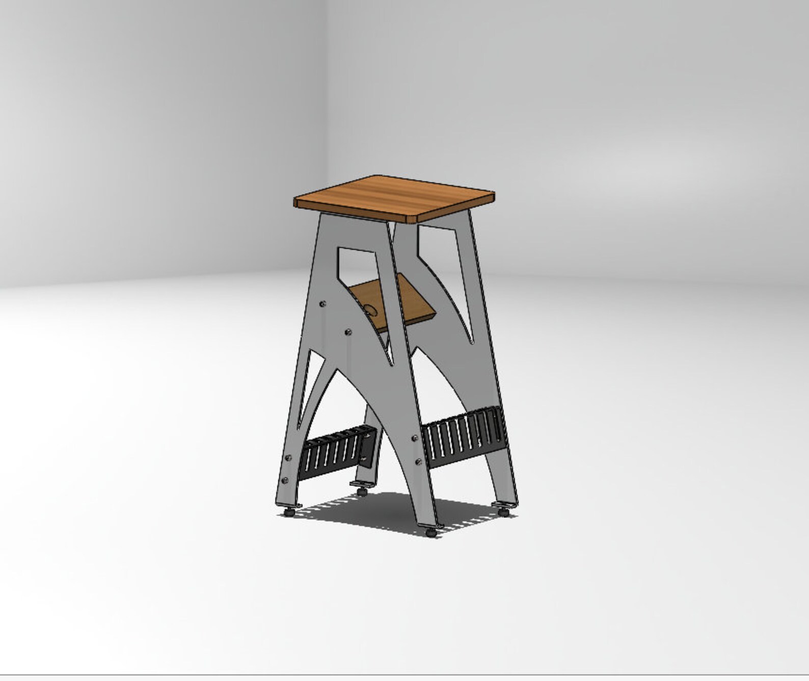 Metal Bar Stool DXF File for CNC Laser or Plasma Cutting, Stool Dxf ...