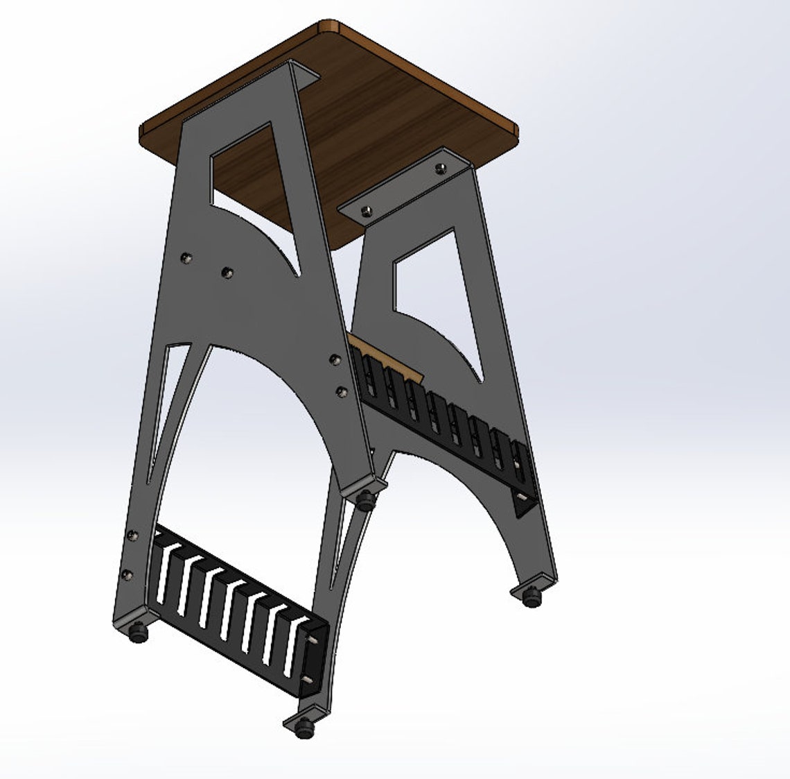 Metal Bar Stool DXF File for CNC Laser or Plasma Cutting, Stool Dxf ...