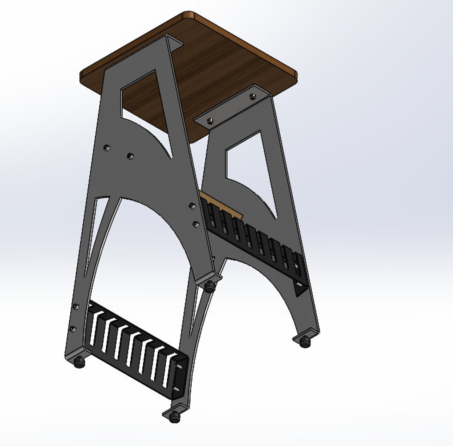 Metal Bar Stool DXF File for CNC Laser or Plasma Cutting, Stool Dxf ...