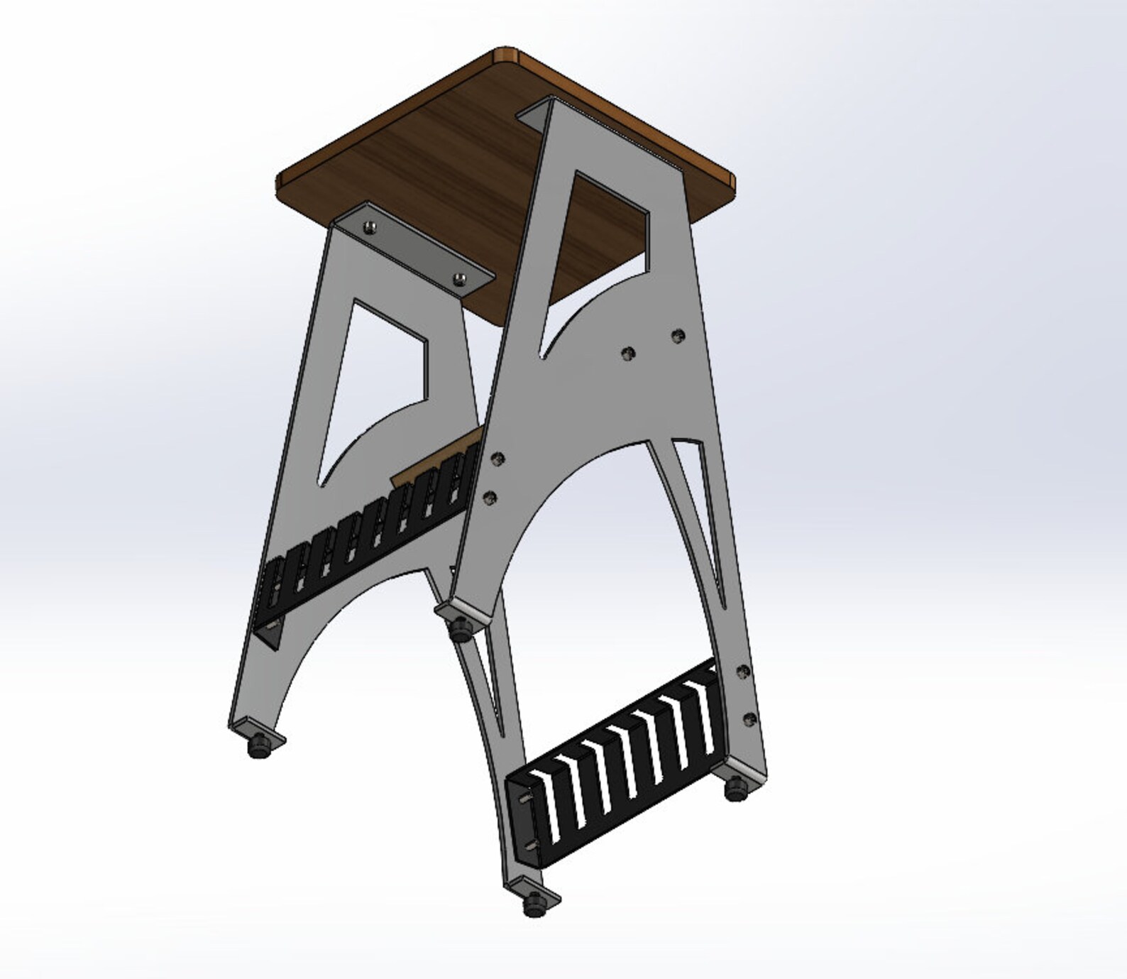 Metal Bar Stool DXF File for CNC Laser or Plasma Cutting, Stool Dxf ...