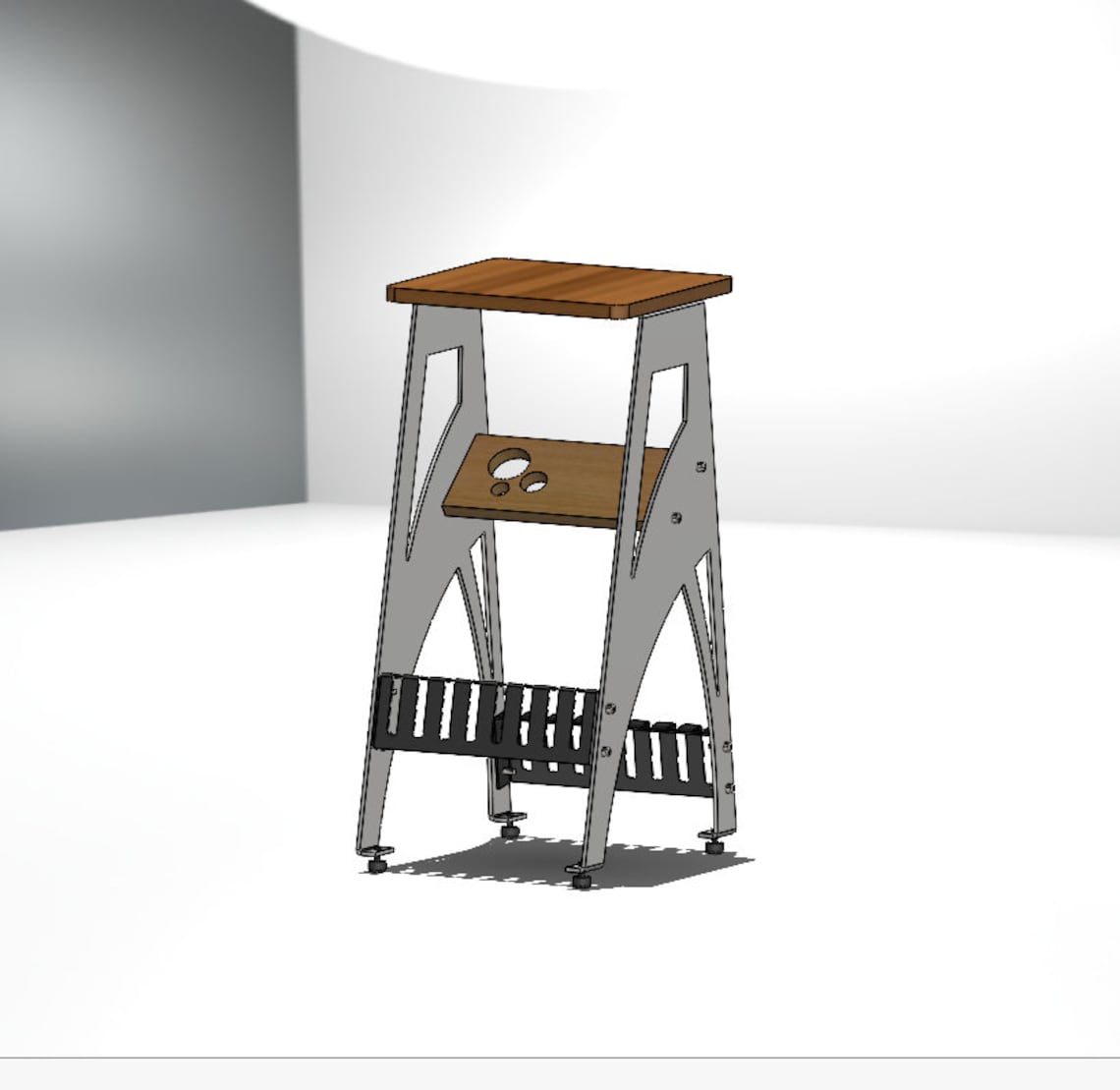 Metal Bar Stool DXF File for CNC Laser or Plasma Cutting, Stool Dxf ...