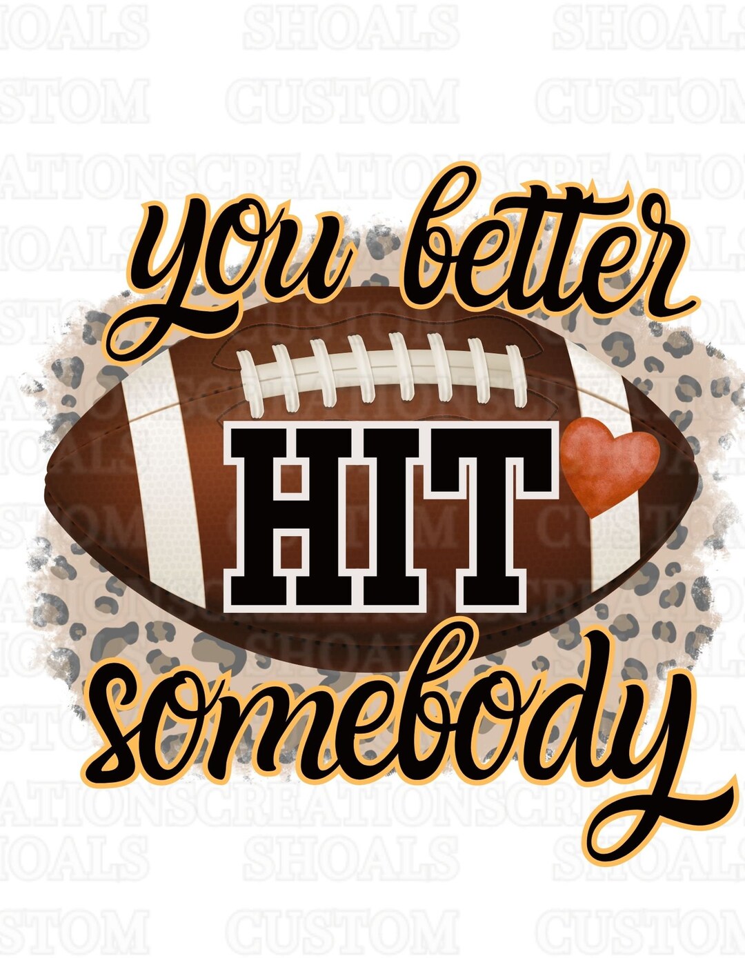 Digital Download You Better Hit Somebody Football Gold - Etsy