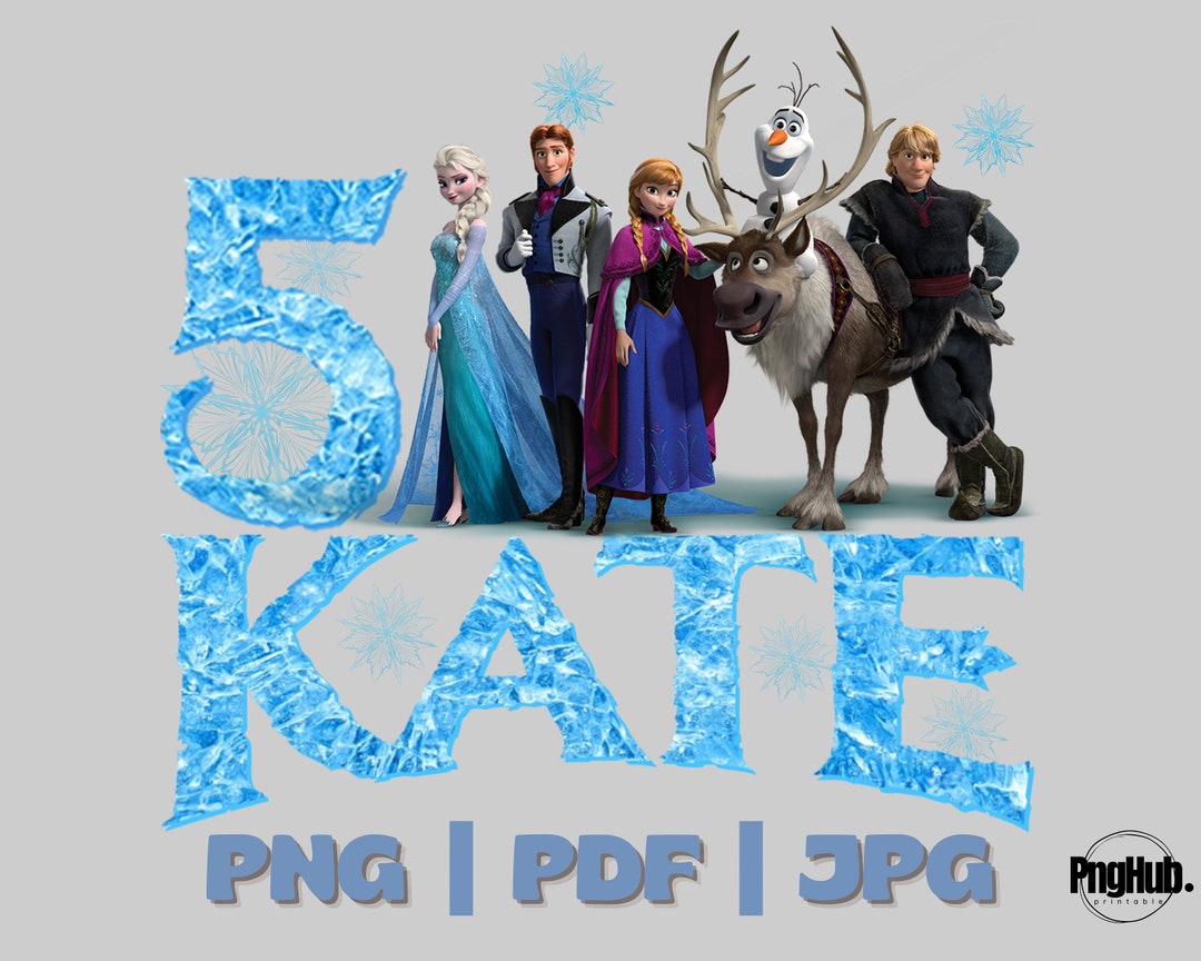 Personalized Frozen Birthday PNG Clipart Frozen Birthday - Etsy