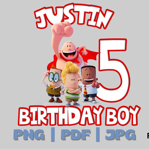 Captain Underpants Party Supplies - Etsy