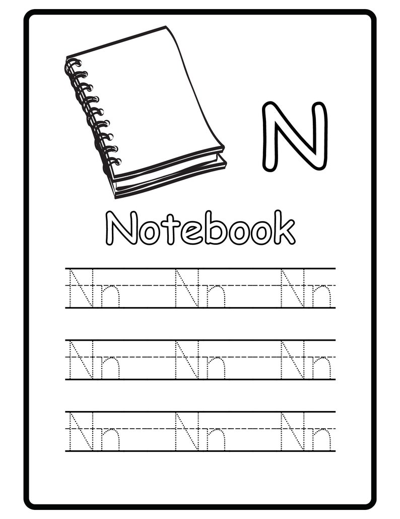 ABC Coloring Me Learning and Writing Pages - Etsy