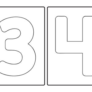 Flash Card, Color Me Numbers - Etsy