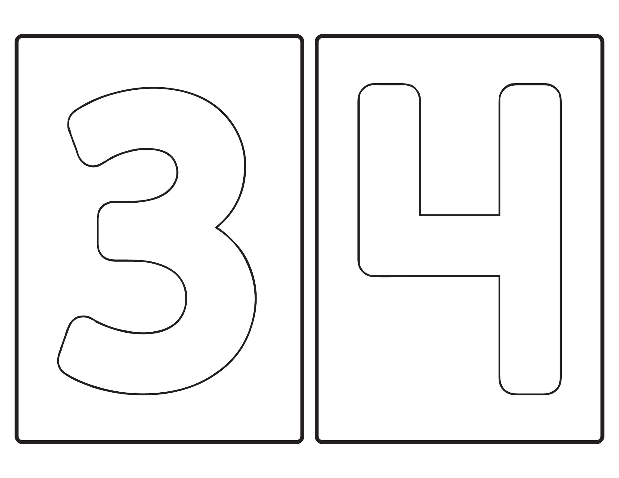 Flash Card, Color Me Numbers - Etsy